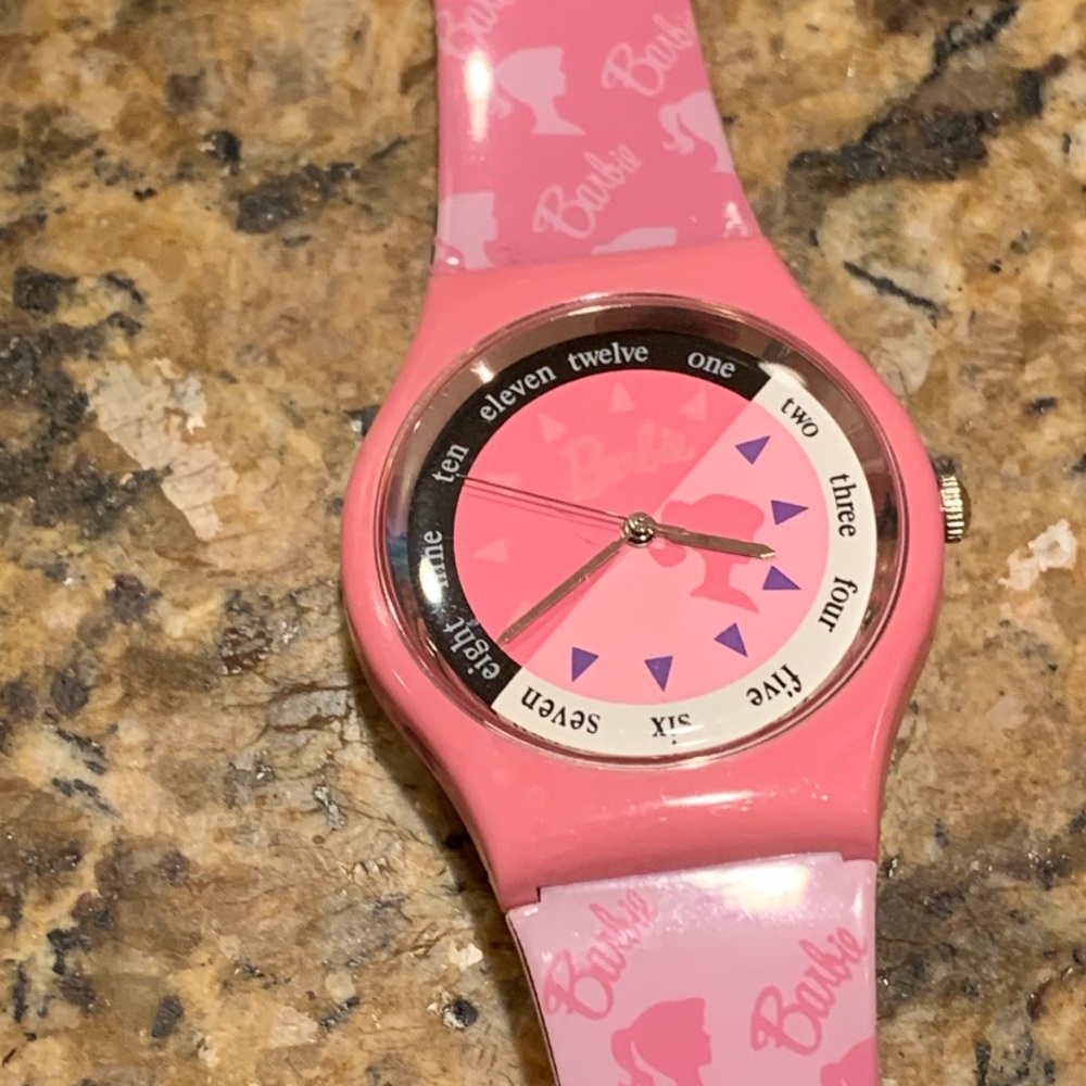 Pink Barbie Watch 1990s Hope Industries - Gem